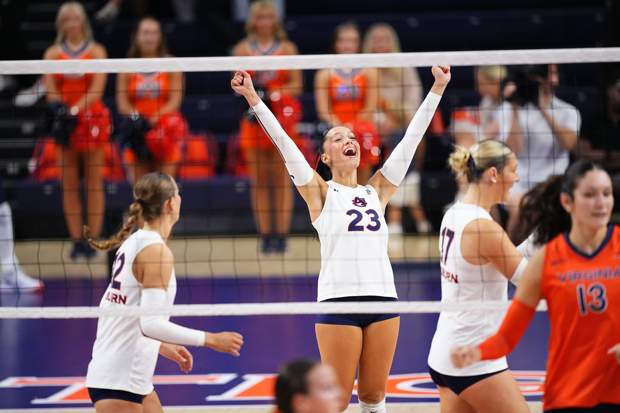 Auburn emerges from the Showdown at the Net with sweep of Virginia ...