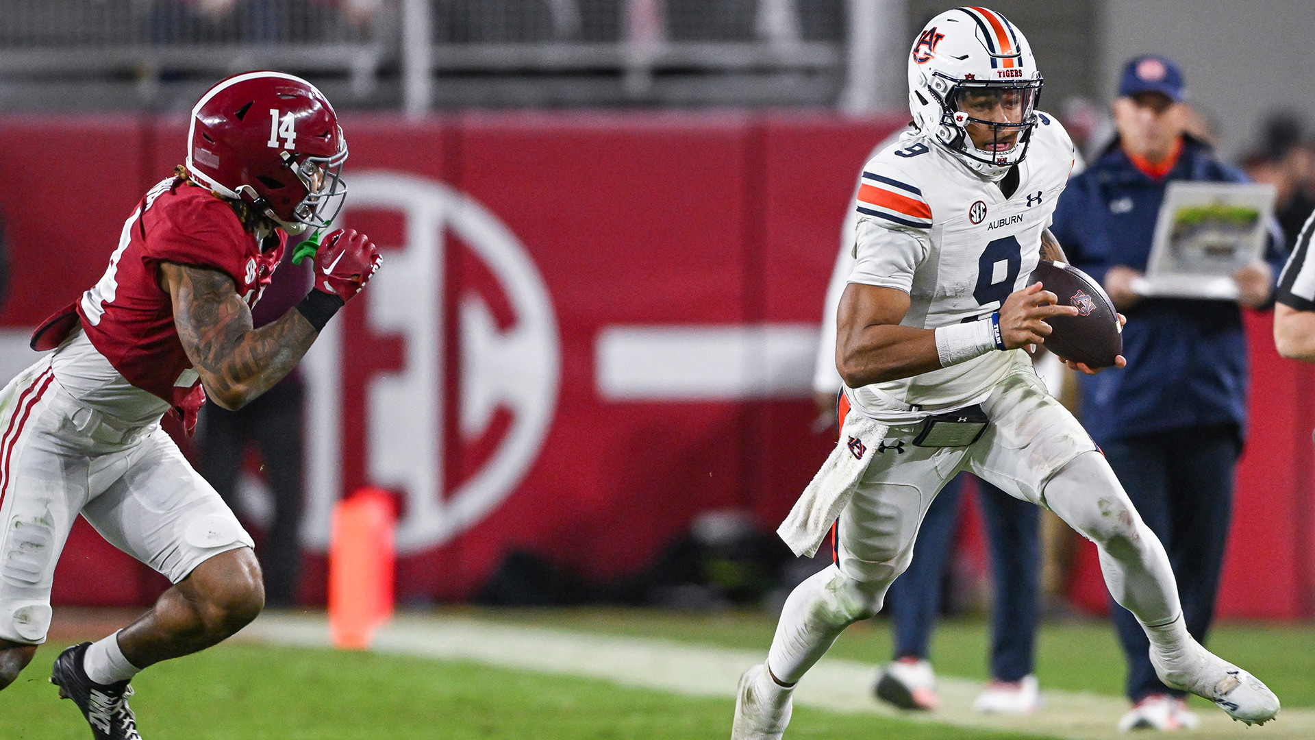 Ashford accounts for 3 TDs, Auburn falls 49-27 in Iron Bowl - Auburn Tigers - Official Athletics ...