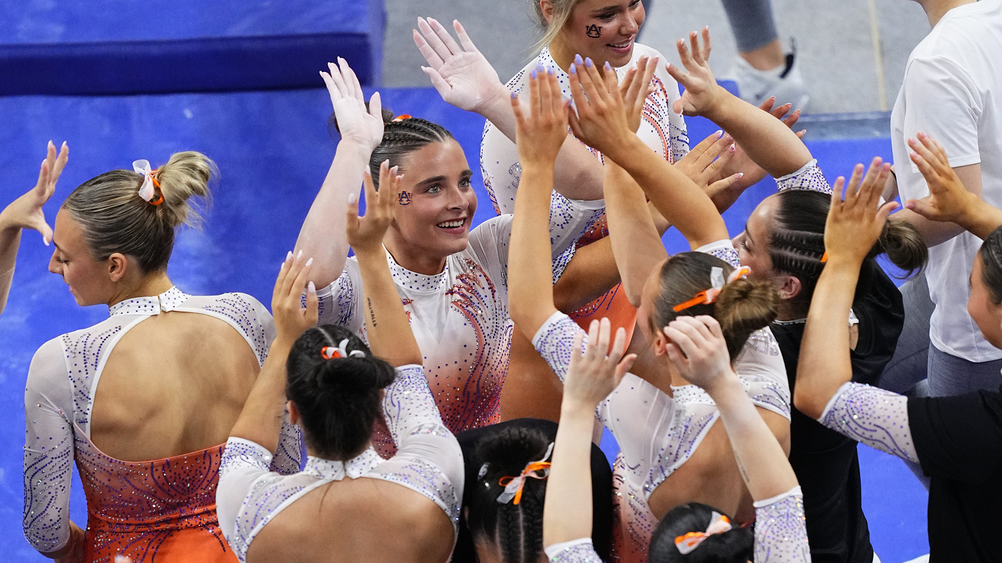 Huff wins all-around, No. 18 Auburn gymnastics scores 197.250 - Auburn ...