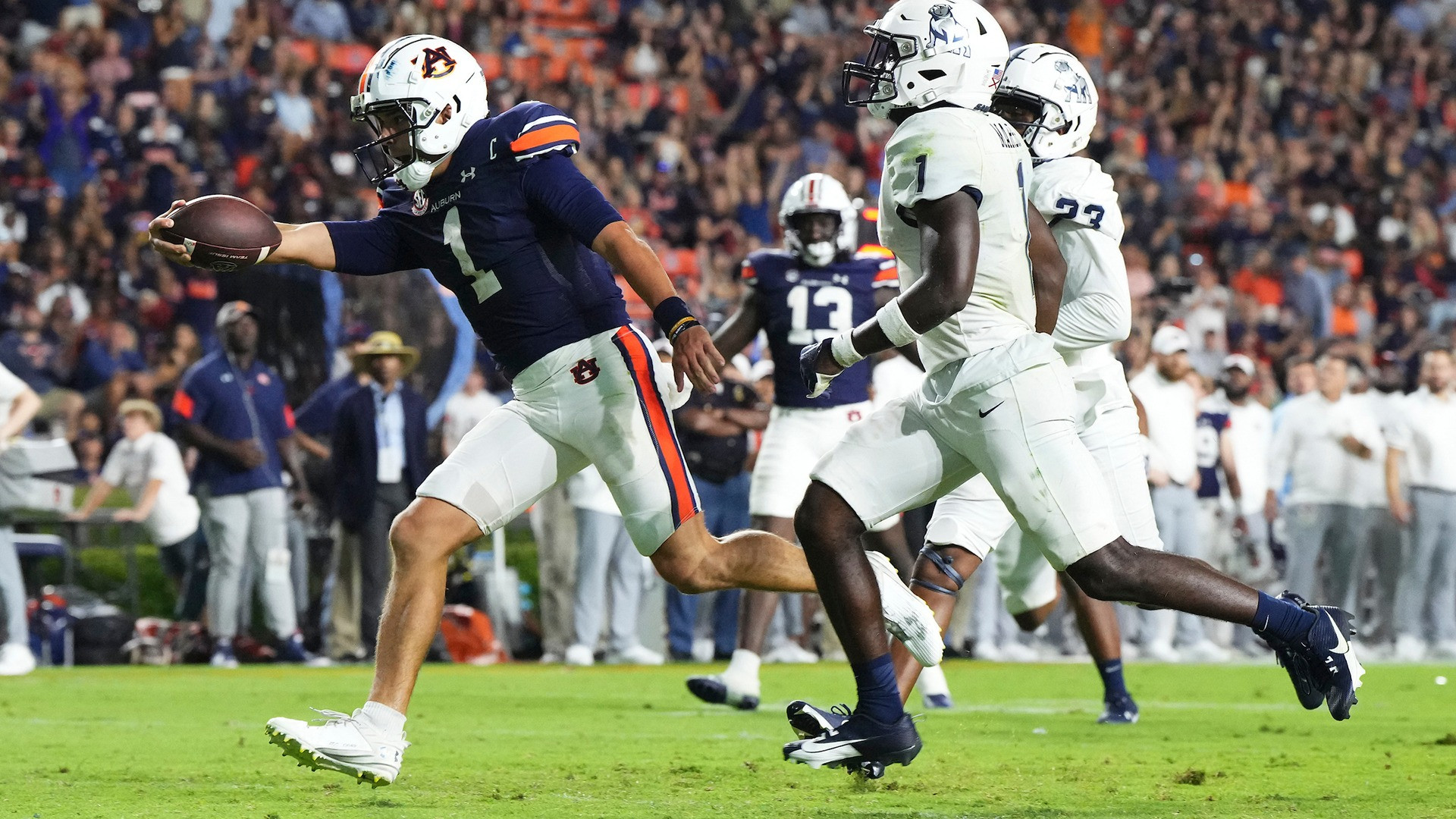 Thorne runs, passes Auburn to 45-13 Homecoming win over Samford ...