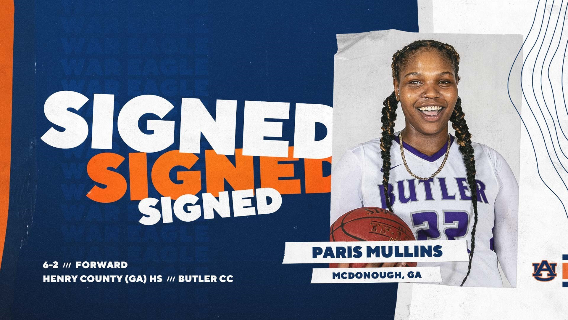 Paris Mullins signs with Auburn women's basketball - Auburn Tigers ...