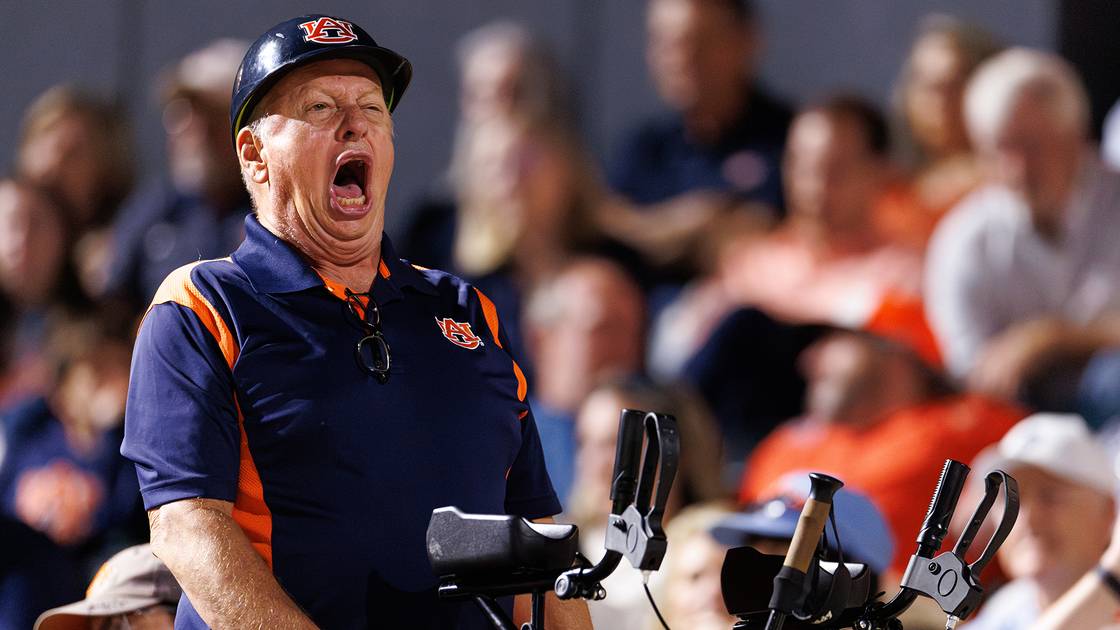 'One of a kind': Auburn baseball, softball to honor 'Helmet Guy ...