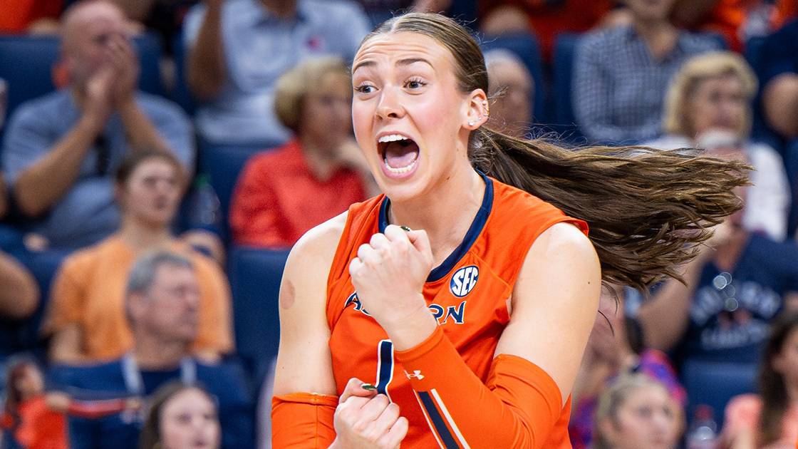 Killin' it: Auburn volleyball's Madison Scheer reaches milestone ...