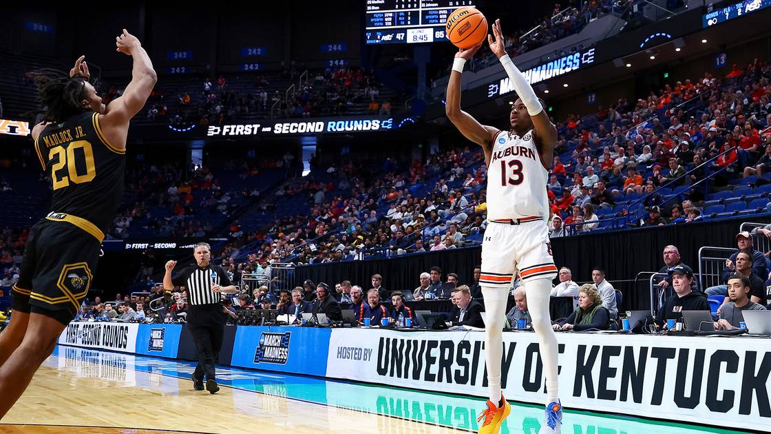Kelly's 3s key No. 1 Auburn's 83-63 NCAA tourney win over Alabama State ...