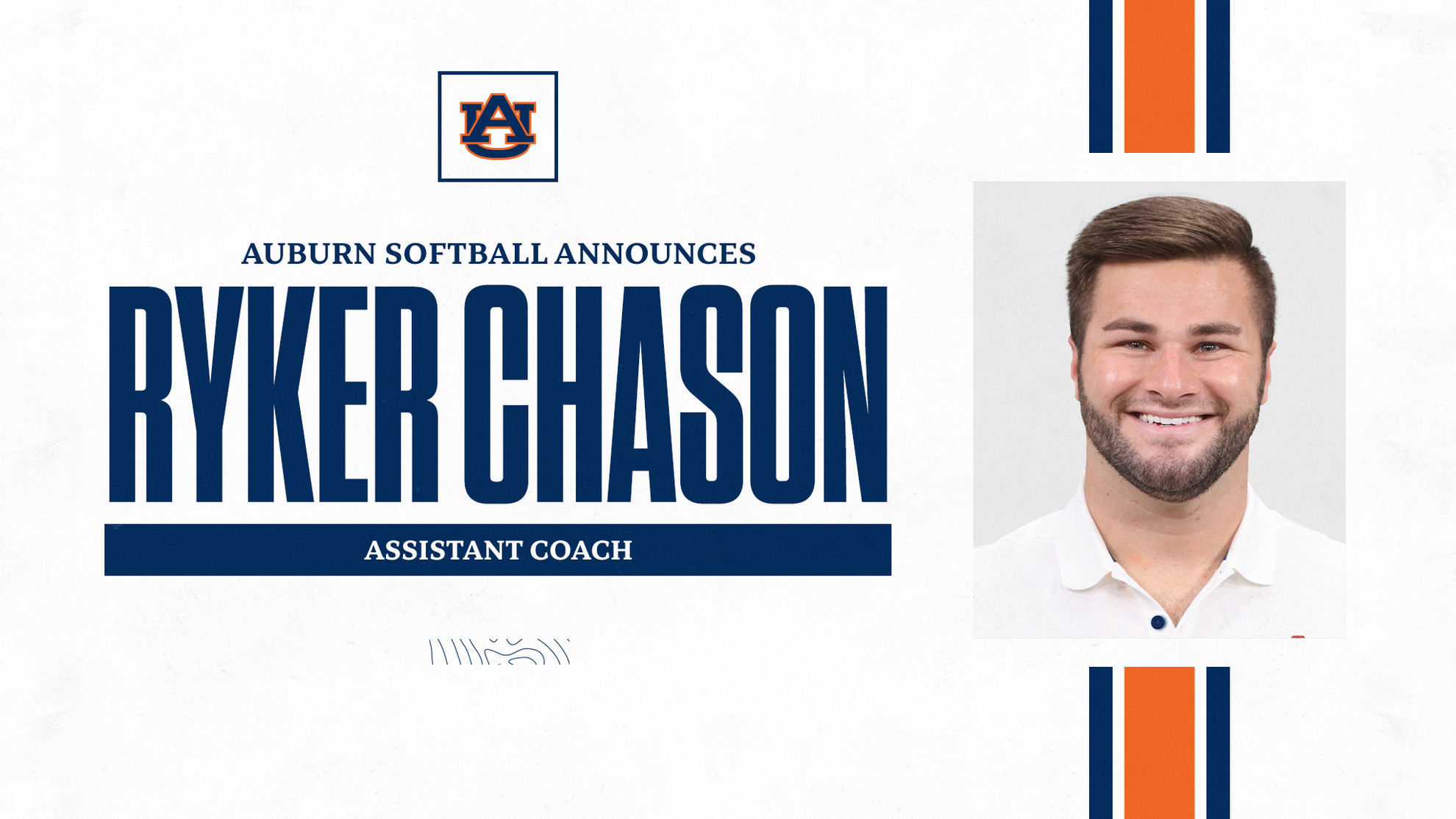 Ryker Chason joins Auburn softball as assistant coach - Auburn Tigers ...