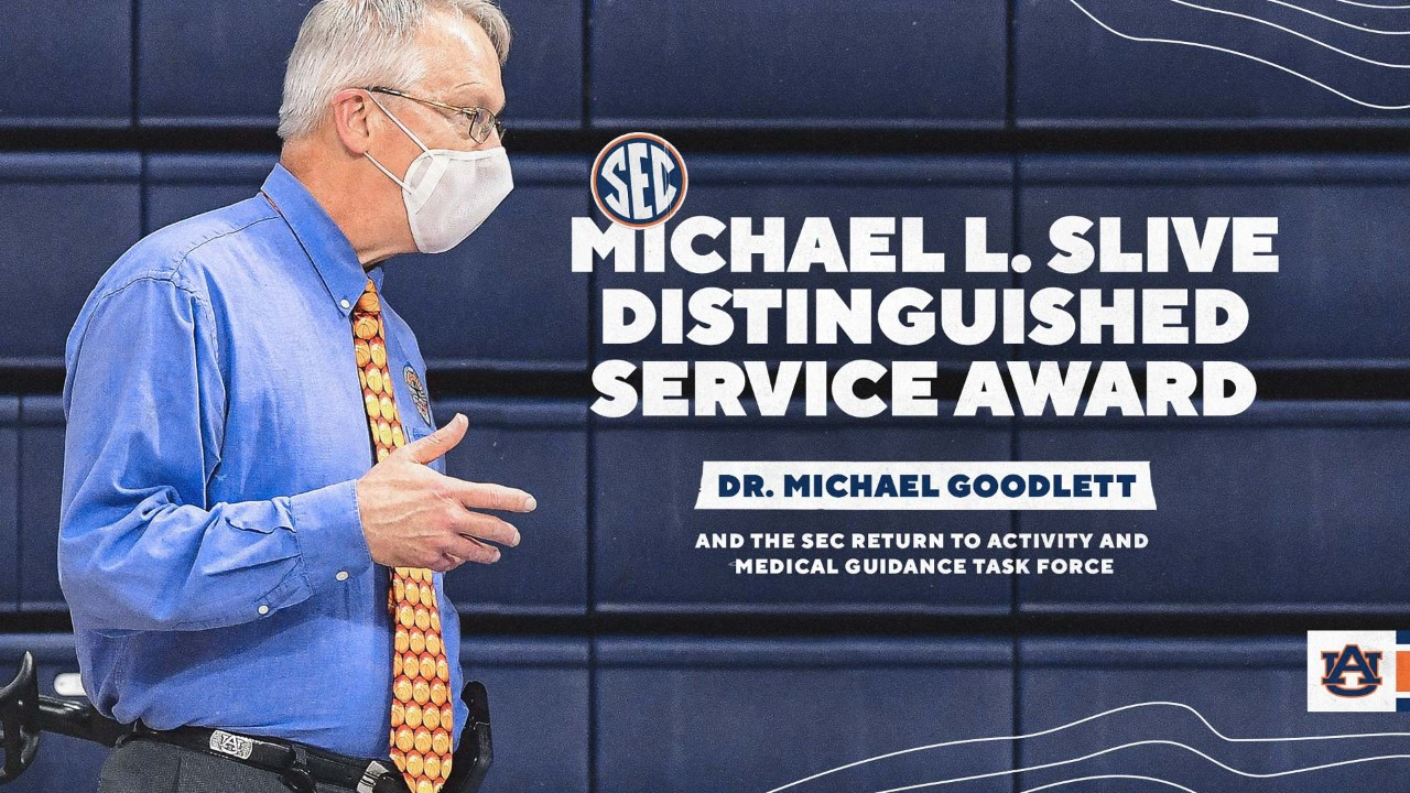 Auburn's Dr. Michael Goodlett, SEC Medical Guidance Task Force, receive ...