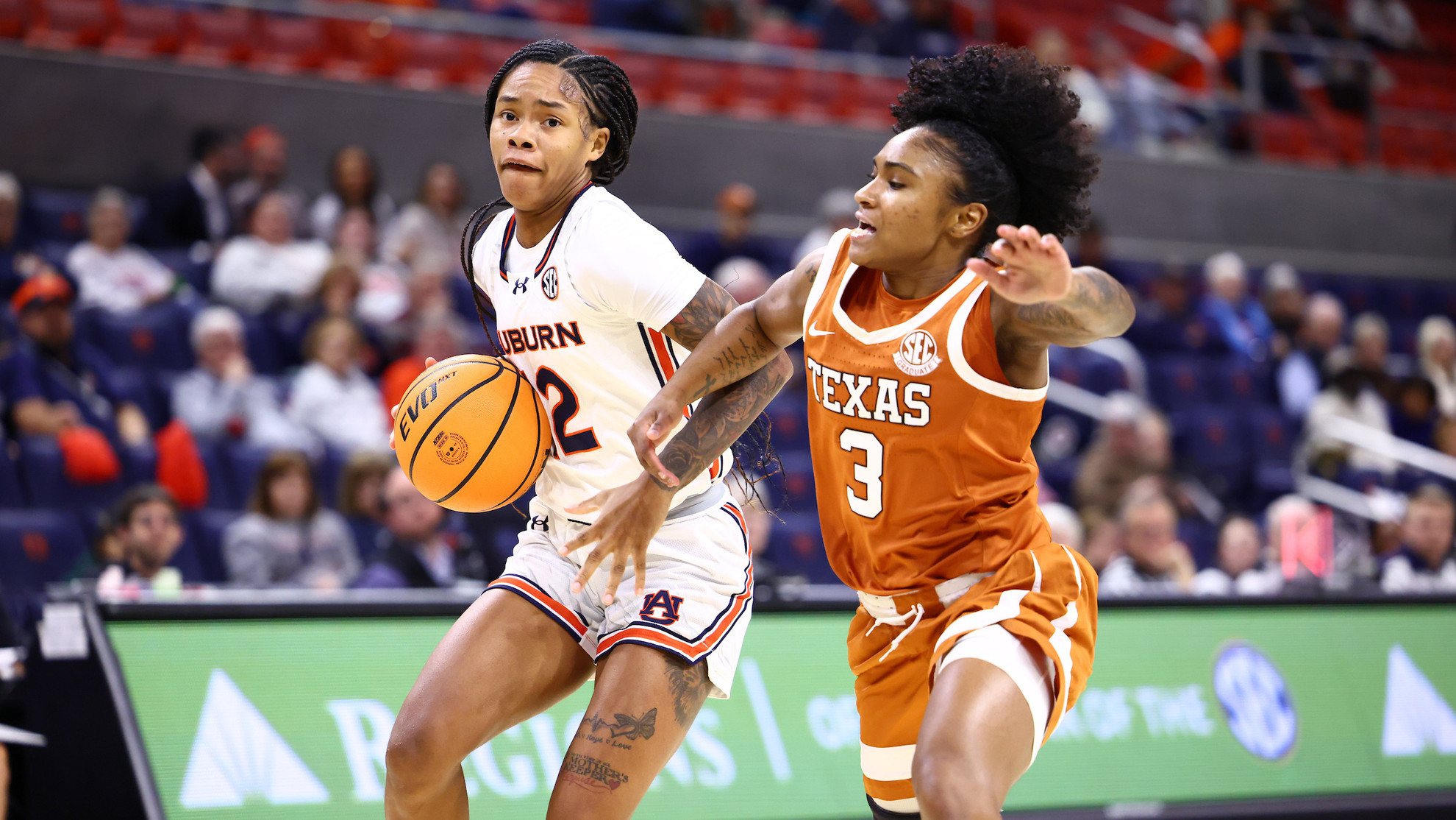 Bostic Gaston each score 18 Auburn falls to No. 7 Texas Auburn Tigers Official Athletics Website