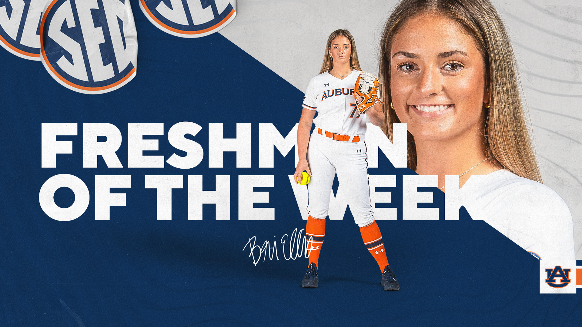 Bri Ellis selected SEC Freshman of the Week - Auburn Tigers - Official ...