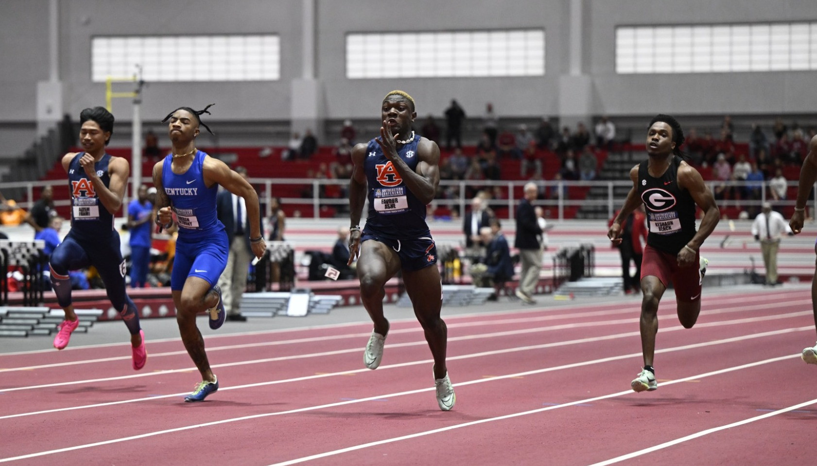 Favour Ashe wins gold at SEC Indoors - Auburn Tigers - Official ...