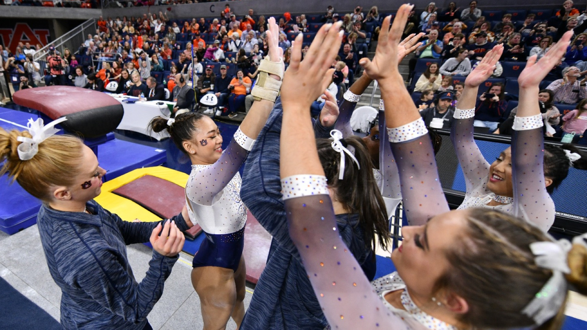No. 7 Auburn with a 197.500 to beat Arkansas - Auburn Tigers - Official ...