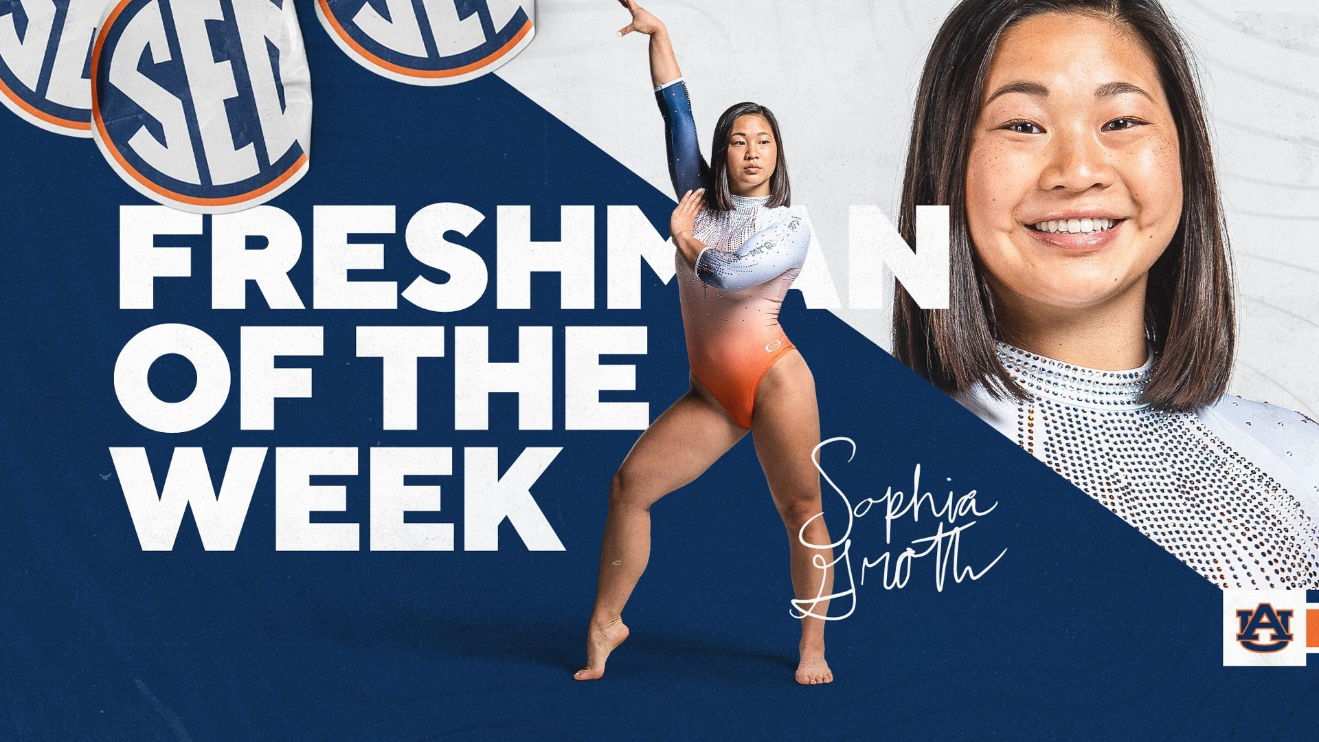 Sophia Groth earns SEC Co-Freshman of the Week - Auburn Tigers ...